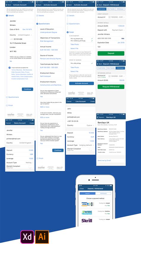 CTrader Mobile IOS App Design V X On Behance