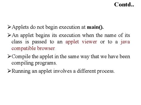 unitvi concepts of applets differences between applets and