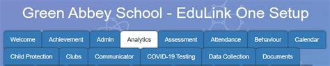 How Do I Set Up The Analytics Tab Edulink One Knowledge Hub