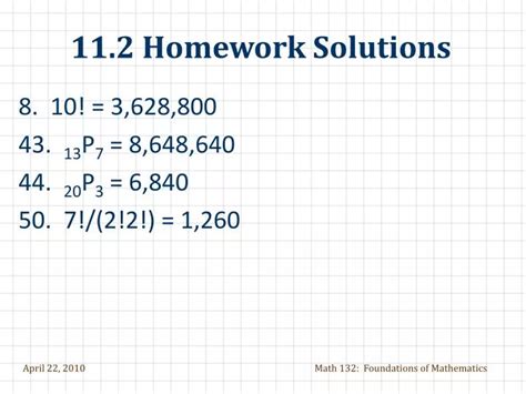 PPT Homework Solutions PowerPoint Presentation Free Download ID
