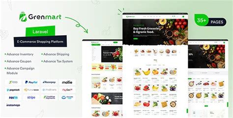 Grenmart 1 0 5 Organic And Grocery Laravel Ecommerce Weadown
