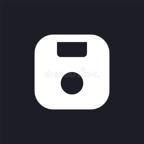 Save White Pixel Perfect Solid Ui Icon Stock Vector Illustration Of Symbol Glyph 268141128