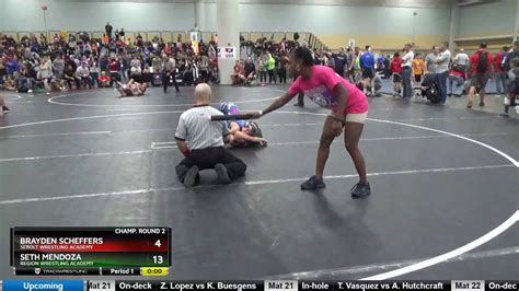 Big Grade 5 And 6 80 Seth Mendoza Region Wrestling Academy Vs Brayden Scheffers Sebolt Wrestling