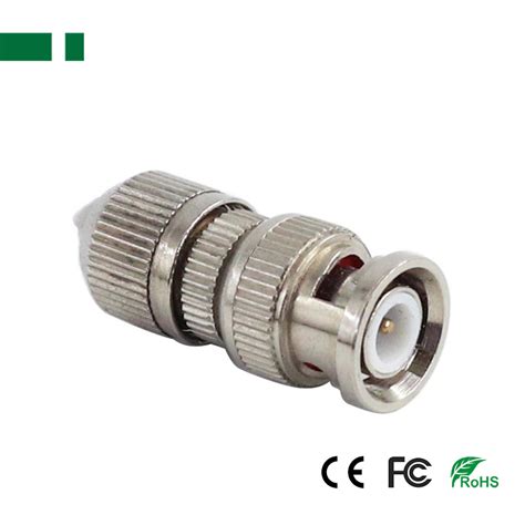 BNC Male Connector With Screw Copper Core