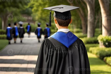 AI Generated A Babe Wearing Graduation Cap During Graduation Ceremony Stock Photo At