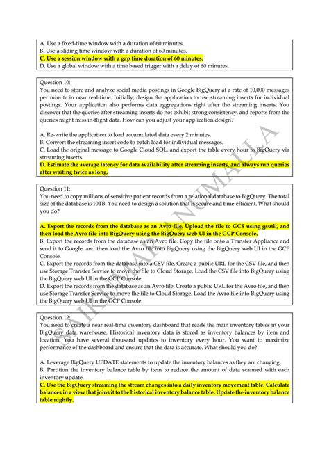 Solution Gcp Pde Exam Questions With Answers 100 Pass Guarantee
