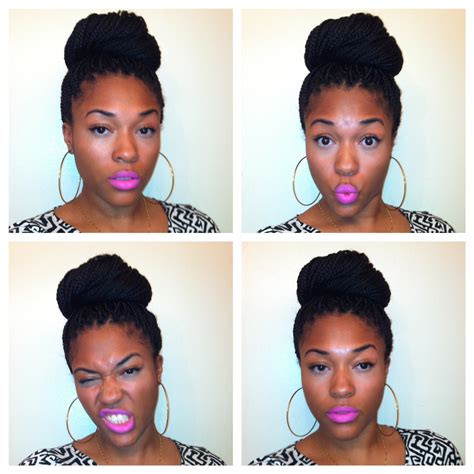 Box Braid Bun