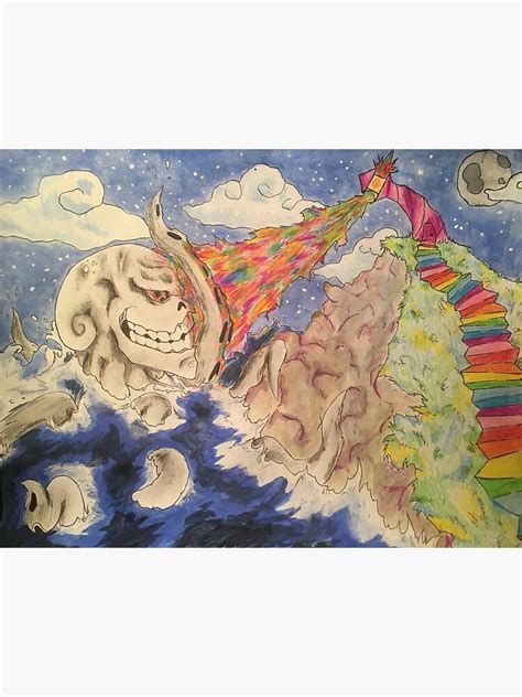 Bad Ass Fight Between A Lighthouse And An Octopus Art Print For Sale