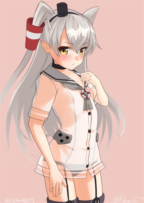 Ray S Amatsukaze Kancolle Kantai Collection 1girl Adapted Costume Alternate Color Artist