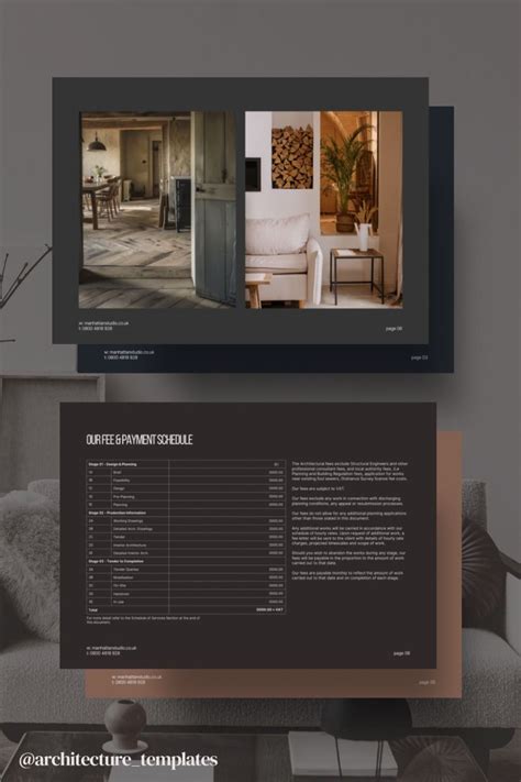 Architectural Fee Proposal Template The Manhattan Interior Design