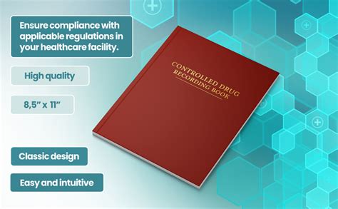 Controlled Drug Recording Book Controlled Drug Register Log For Hospital Nursing Nursing Homes