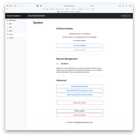 System Footprint Documentation