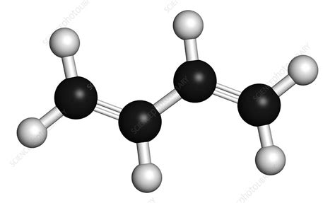 Butadiene Synthetic Rubber Molecule Stock Image F010 6767 Science Photo Library