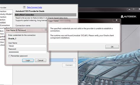 The Runtime Was Was Not Found Module OCI Dll When Connecting To Oracle In AutoCAD Map D