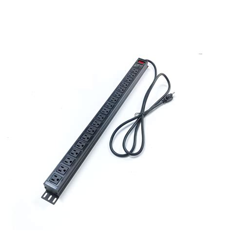 15a Sjt 3c 14awg 1 8m 5 15r Pdu Socket 18 Way Rack Pdu Socket Power Distribution Unit Power