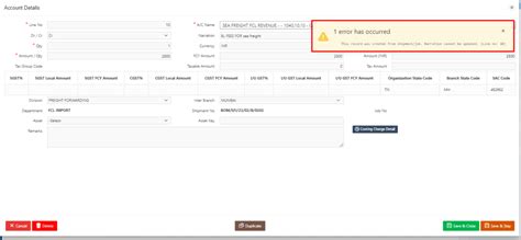 Steps To Avoid The Narration Column Error While Generating
