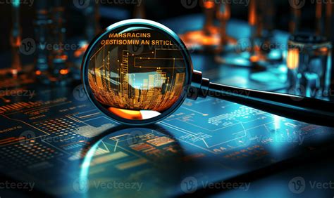 Data Visualization Close Up Technology Digitalization Optimization Of High Tech Electronics