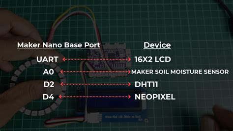Monitor Soil Moisture With Maker Nano Rp2040 And Maker Soil Moisture Sensor