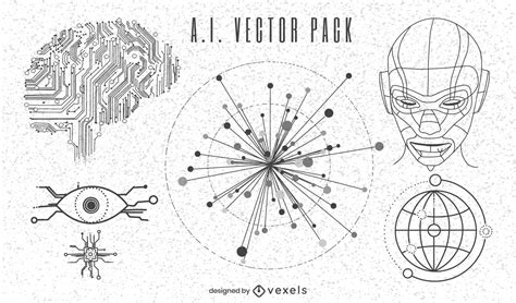 Descarga Vector De Paquete De Vectores De Inteligencia Artificial