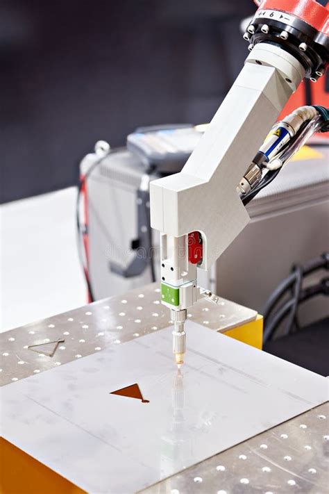 Metal Laser Cutting Machine Stock Photo Image Of Industrial Mechanism