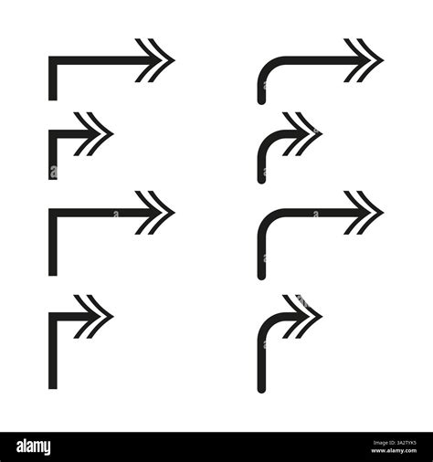 arrow icon direction pointer symbol navigation path illustration