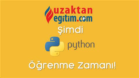 Python Eğitimi Tanıtım Videosu Python Eğitimi Uzaktan Eğitim