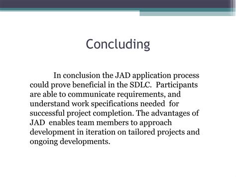 Joint Application Developmentjad 97version Ppt