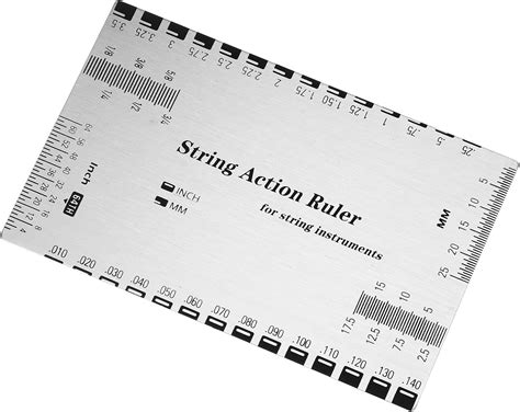String Action Gauge Ruler Guitar Tools For Electric Bass And Acoustic Guitar