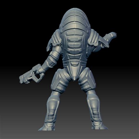 Obj File Mass Effect Wrex Scan 🩻 ・3d Print Model To Download・cults