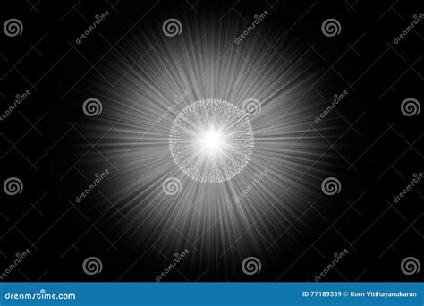 Nucleus Of Atom Nuclear Explode Ray Radiation Science Illustration Stock Illustration