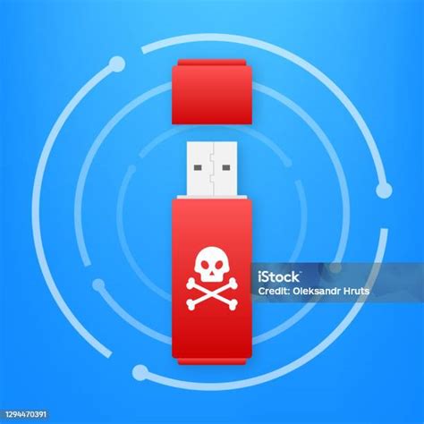 Usb 플래시 카드에 컴퓨터 바이러스 바이러스 보호 벡터 스톡 일러스트레이션입니다 Usb 메모리에 대한 스톡 벡터 아트 및 기타 이미지 Usb 메모리 스파이웨어
