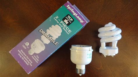 TCP Electronic SpringLamp CFL Adapter Bulb YouTube
