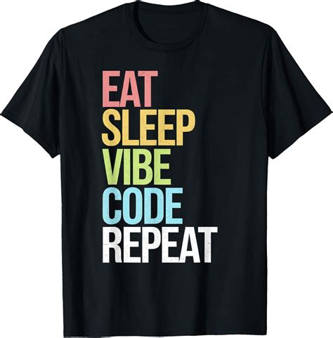 Men And Women Can Wear，eat Sleep Vibe Code Repeat Ai Programming Coding