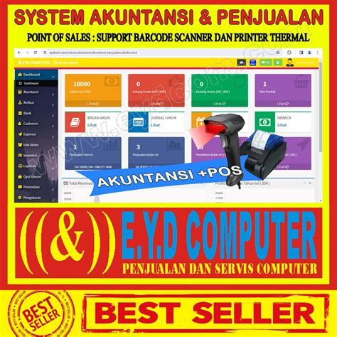 Jual Source Code Aplikasi System Akuntansi Dan Penjualan Pos Kasir Multi User Software Kasir