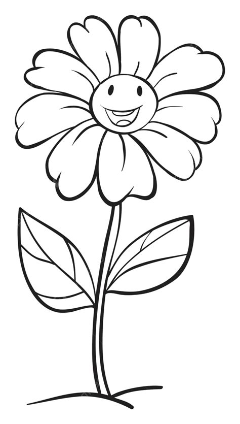 A Flower Sketch Flower Diagram Flora Vector Flower Drawing Flower