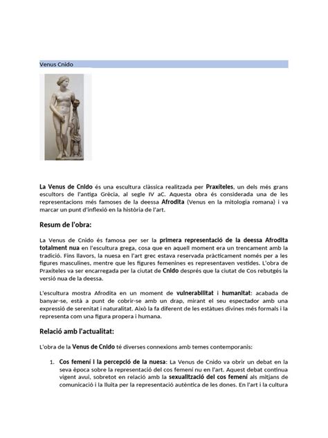 Venus Cnido Pdf