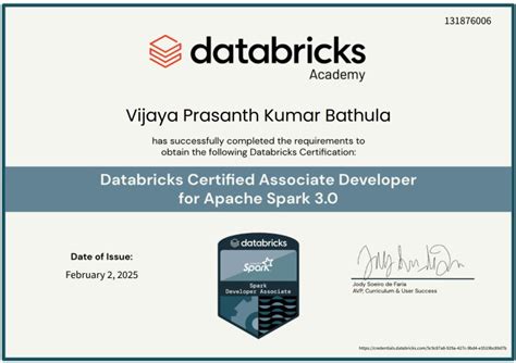 Databricks Apachespark Bigdata Dataengineering Certification
