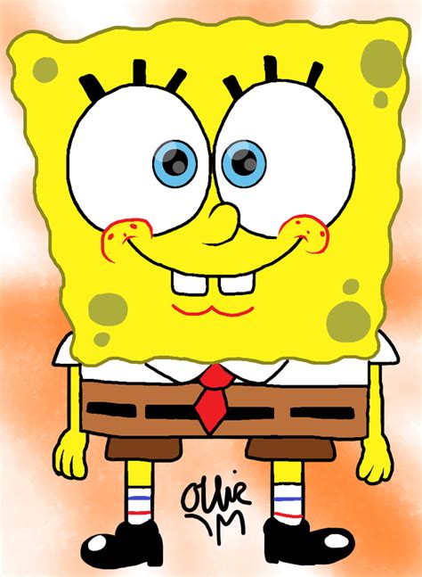 [oc]drawing Spongebob Front Facing R Spongebob