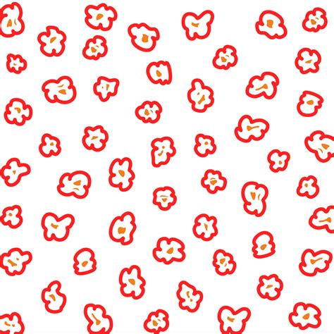 Popcorn Pattern For Packaging Snacks Doodle Popcorn Popcorn Fluffy