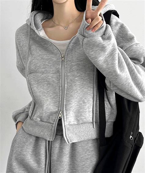 기모고퀄💗데일리 아방핏 교복템 투웨이집업 기모후드집업 고퀄기모투웨이후드집업 에이블리