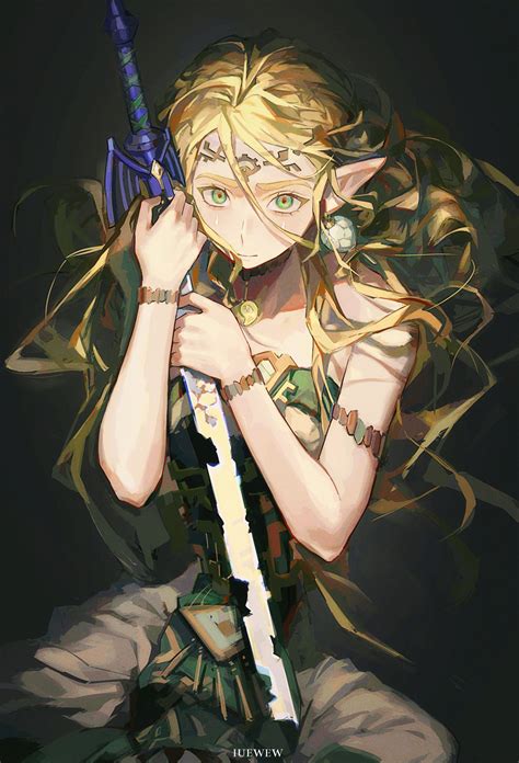 Princess Zelda The Legend Of Zelda And 1 More Drawn By Iuew Danbooru