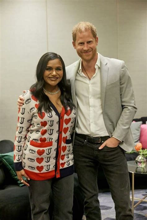 Prince Harry Poses For Photos With Meghan Markles Actress Pal Mindy