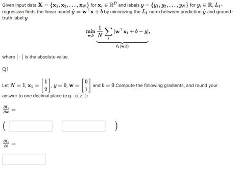 Solved Given Input Data X X1 X2 Xn For Xi âˆˆ Rd And Labels Y