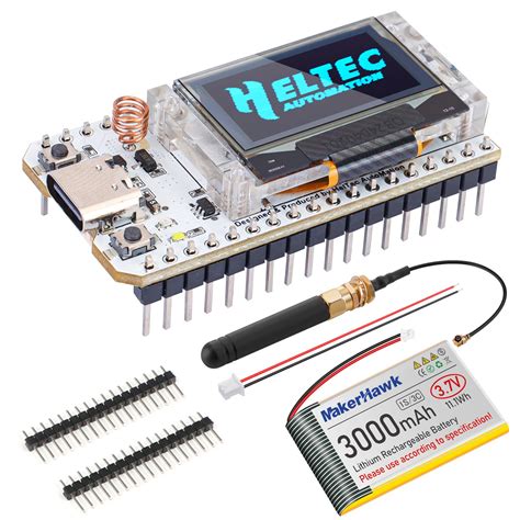 Esp32 Lora V3 Module Board With 3000mah Battery Set With 863 928mhz