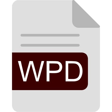 WPD File Format Generic Flat Icon