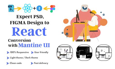 Convert Psd To React Figma To React Js Responsive Web App Website By