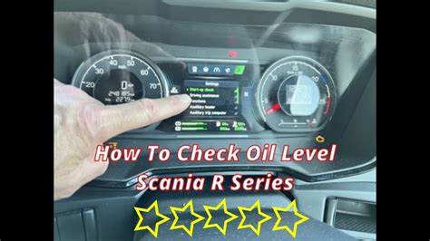 How To Check Oil Level Scania R Series Youtube