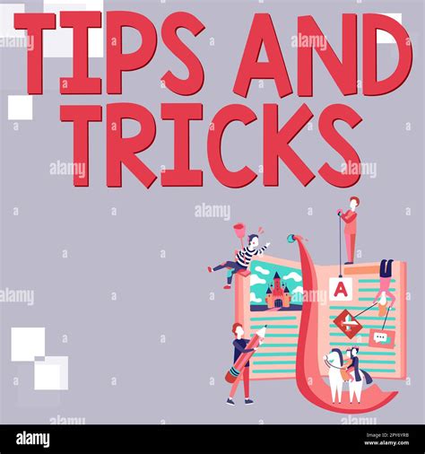 Inspiration Showing Sign Tips And Tricks Concept Meaning Helpful