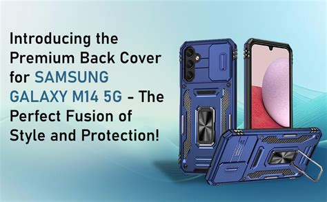MOSHKING Back Cover Compatible To Samsung Galaxy M G With Sliding Camera Shield Cover
