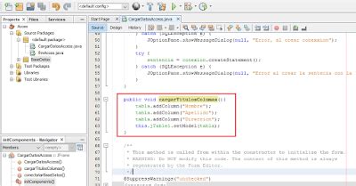 Base De Datos Access Con Java Cargar Datos A Una JTable Con Datos De Access